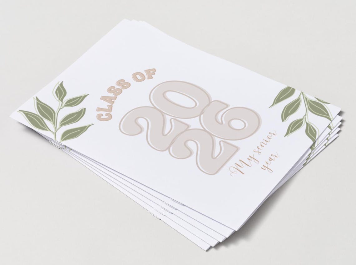 Senior Year Memory Book & Letter to Future Self | Graduation Advice ...