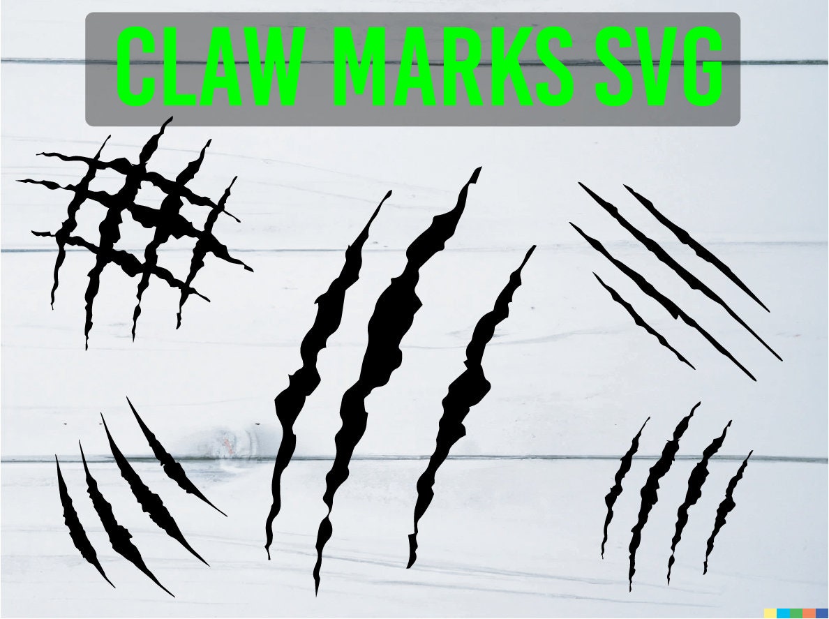 Claw Marks SVG - Etsy