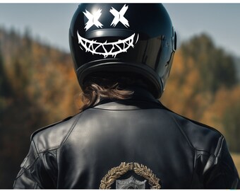 DOT Approved Motorcycle Helmet Sticker Decal Custom Helmet Replacement ...