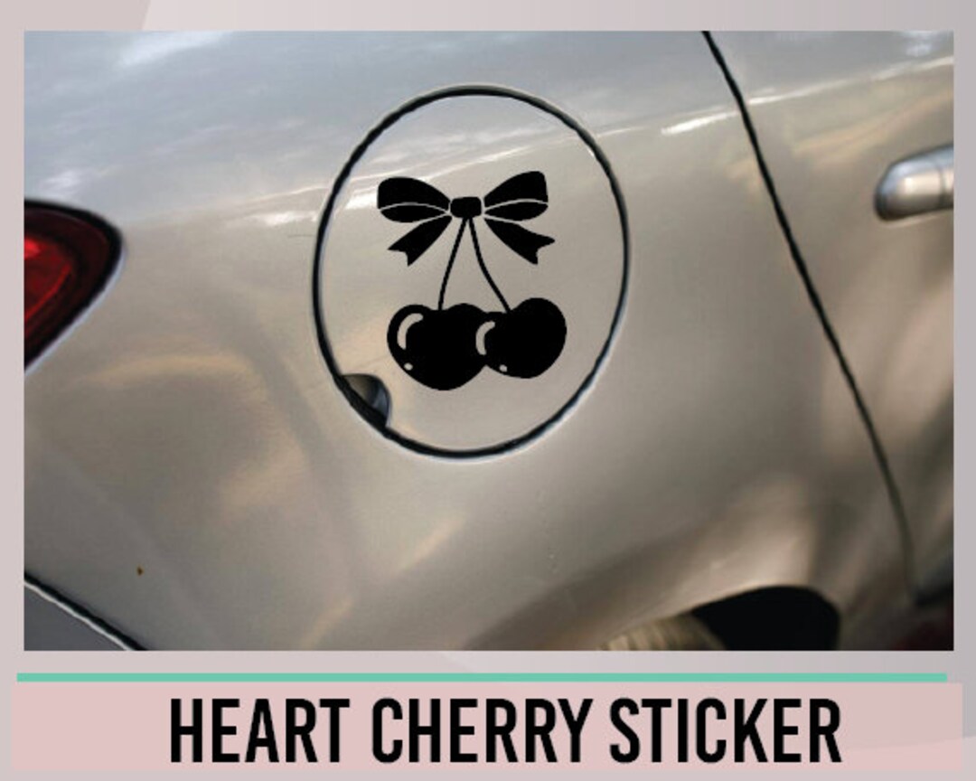 Cherry Bow Decal Gas Cap Decals Set of 2 - Etsy