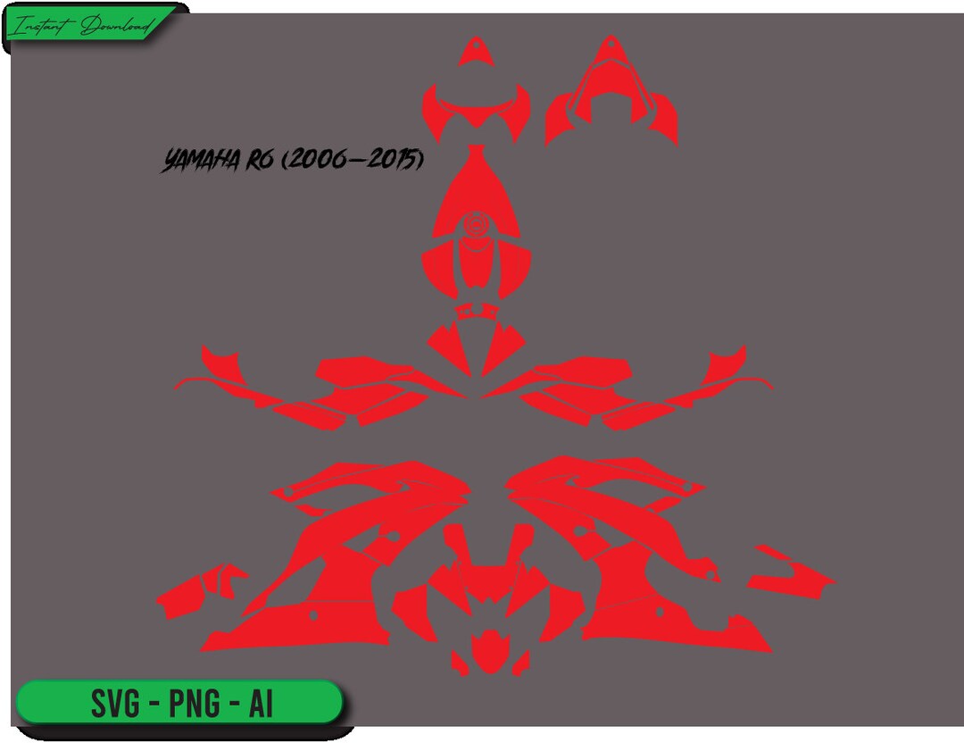 Yamaha YZF R6 2008-2015 Template - Etsy