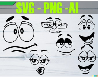 Candy Faces Vectors, SVG and PNG Files - Etsy