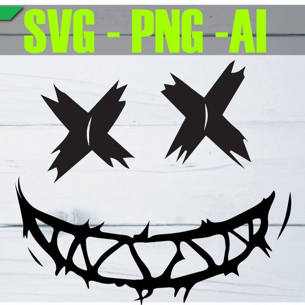 Evil Smile Svg - Etsy