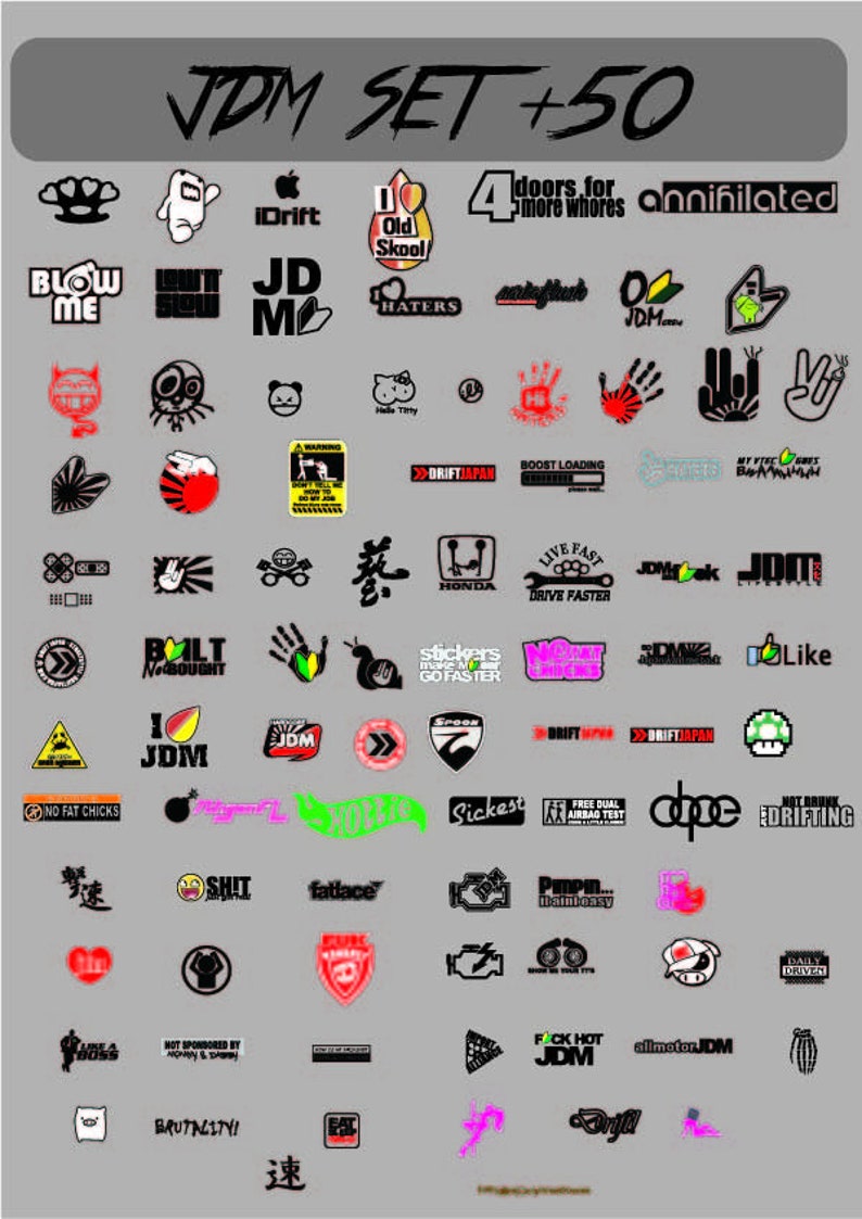 JDM Vector Pack - Etsy