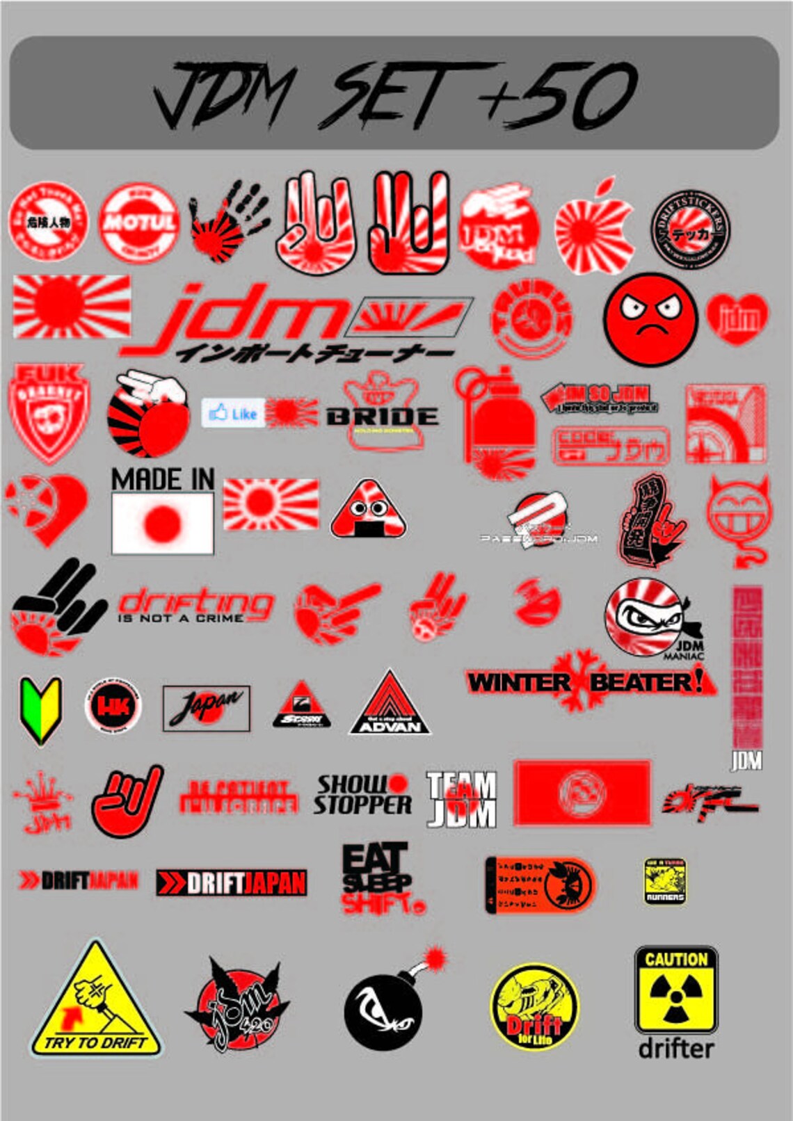 JDM Vector Pack - Etsy