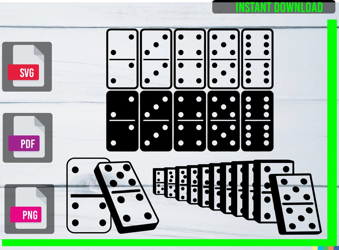 Domino SVG - Etsy