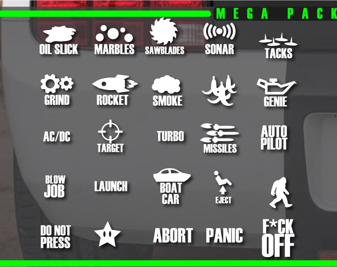 Blank Car Button Decal, Eject Passenger Button Decal - Etsy