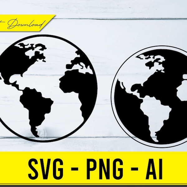Earth Svg File - Etsy