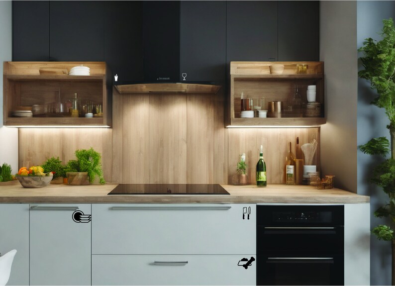 Kitchen Utensil Decals, Kitchen Organizing Labels, Kitchen Icons ...