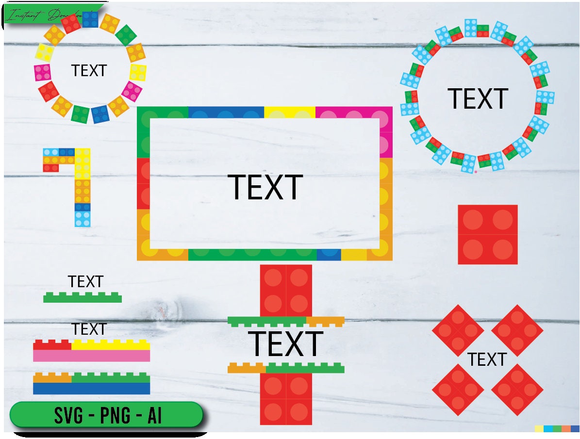 Block Monograms SVG - Etsy