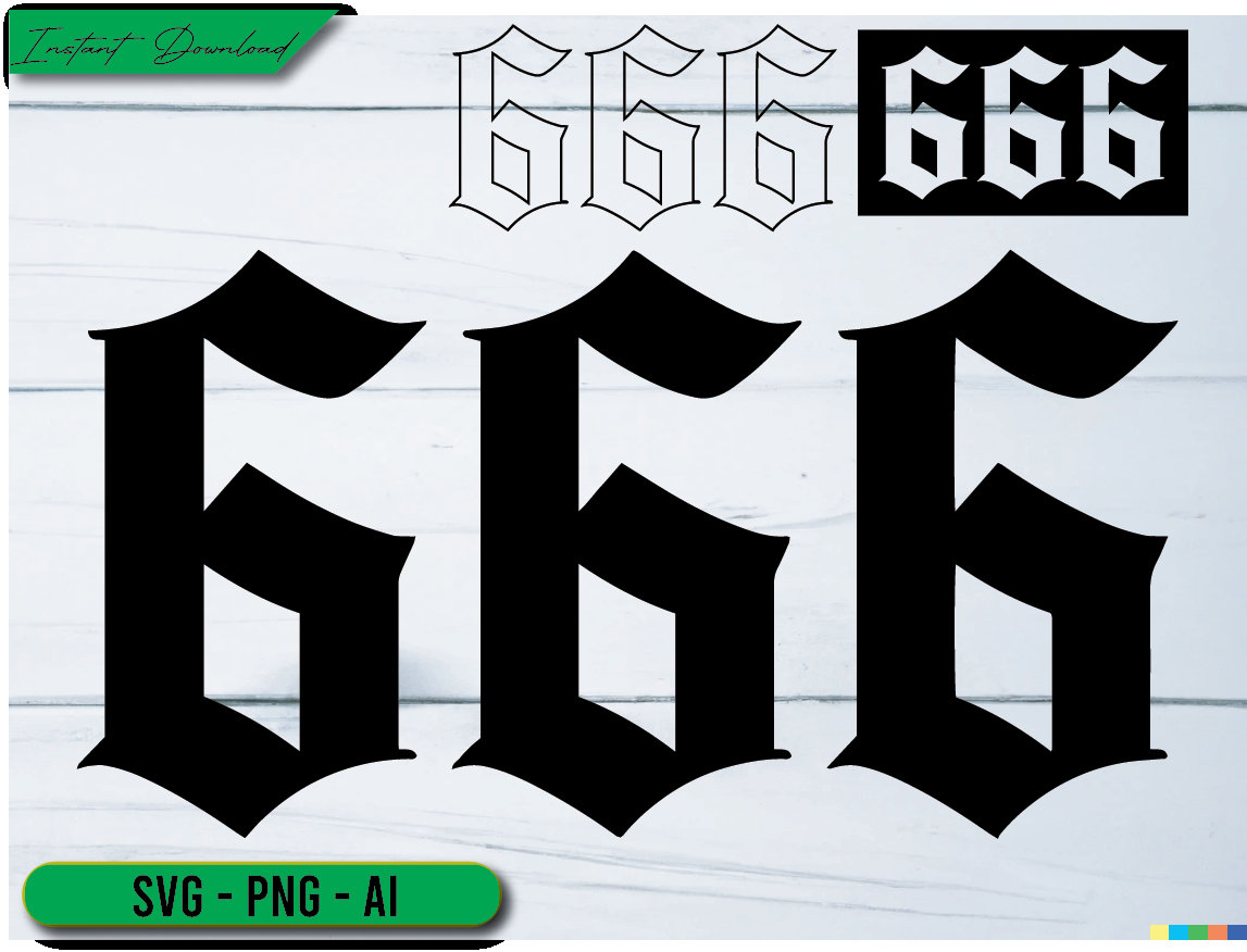 666 SVG - Etsy