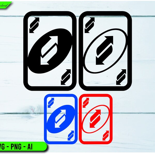 Uno Card Svg - Etsy
