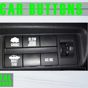 Funny Car Buttons SVG Digital File - Etsy