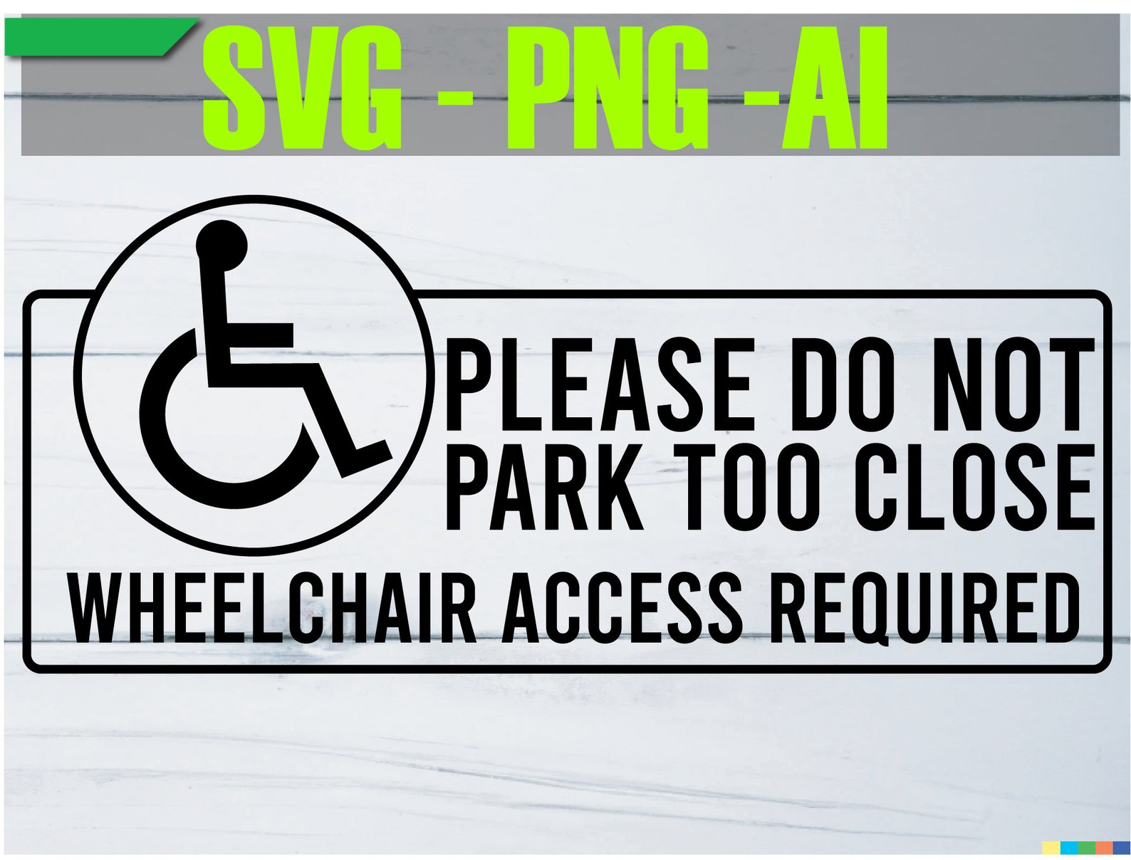 Wheelchair Access Required Decal Sticker - Etsy