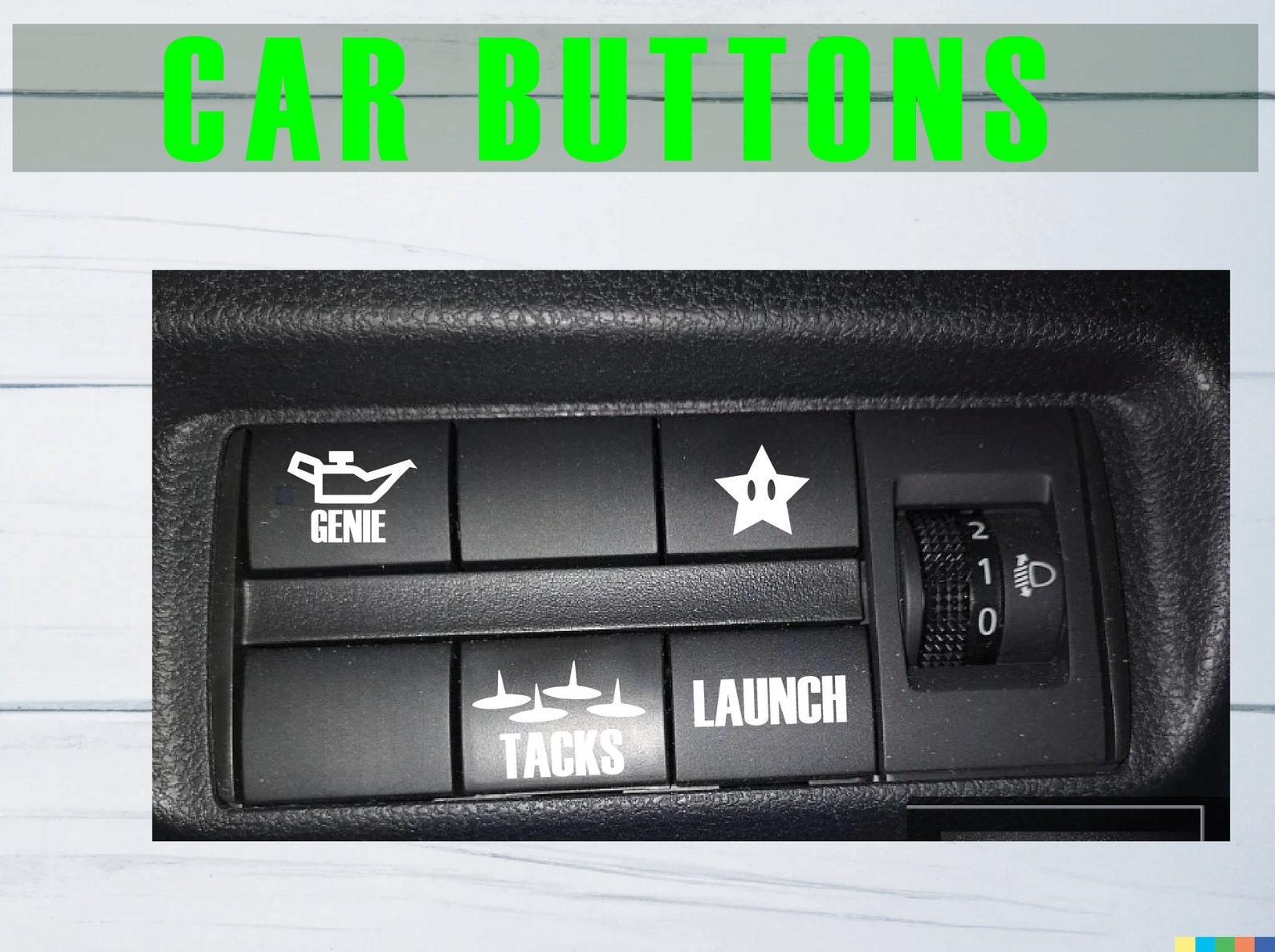 Blank Car Button Decal, Eject Passenger Button Decal - Etsy