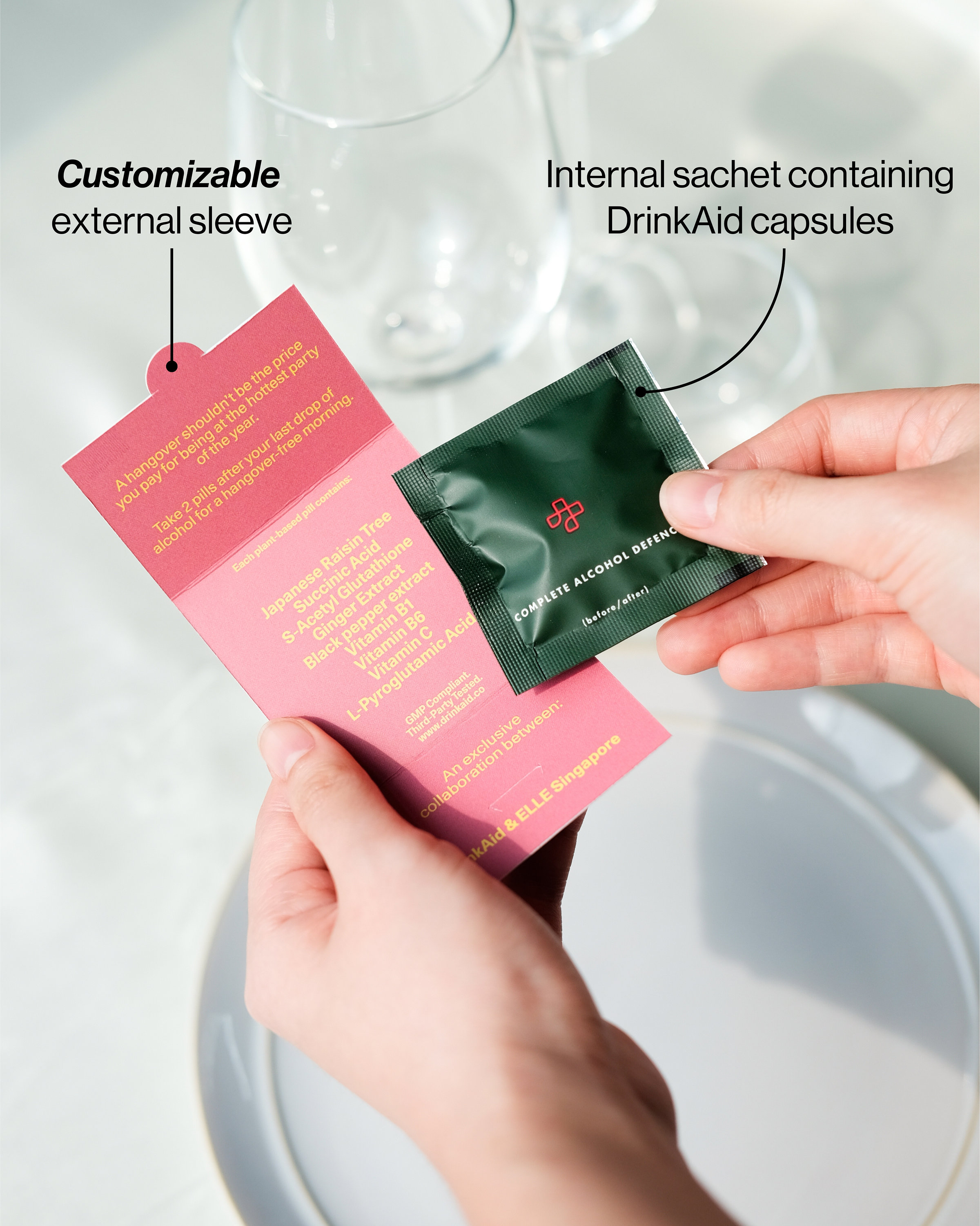 5x Drinkaid Wedding Favours. Anti-hangover Supplements (w/ Customizable ...