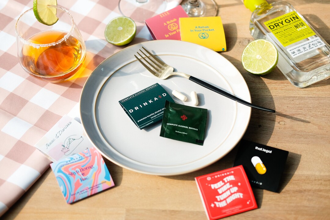 5x Drinkaid Wedding Favours. Anti-hangover Supplements (w/ Customizable ...