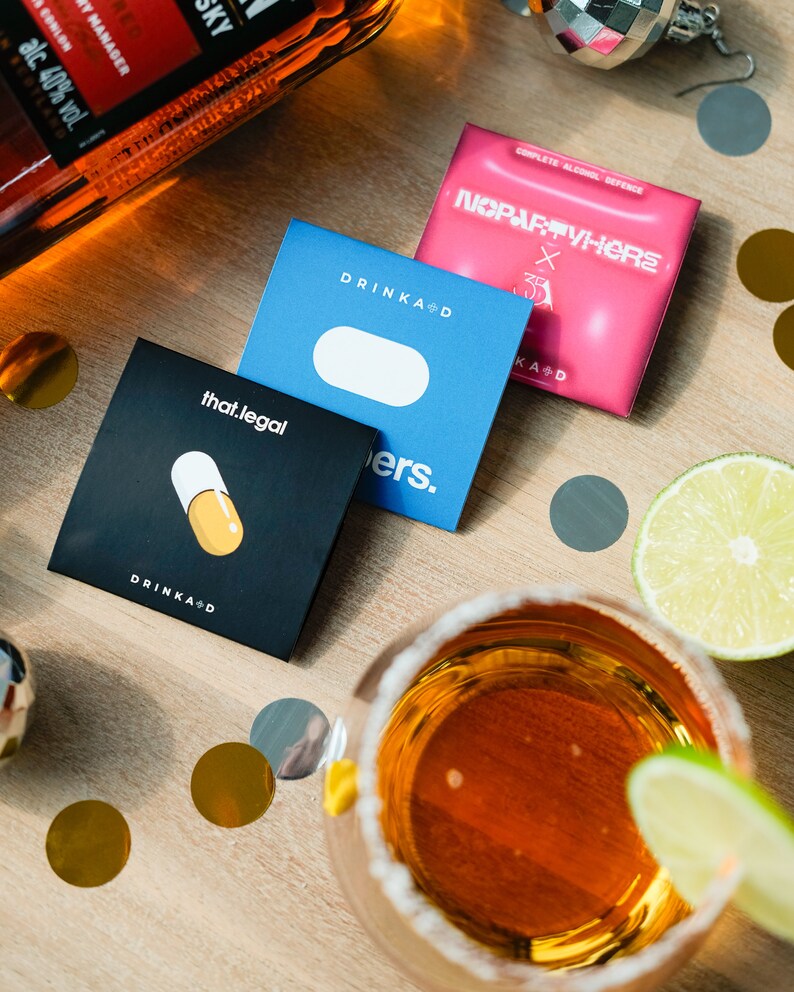 5x Drinkaid Wedding Favours. Anti-hangover Supplements (w/ Customizable ...