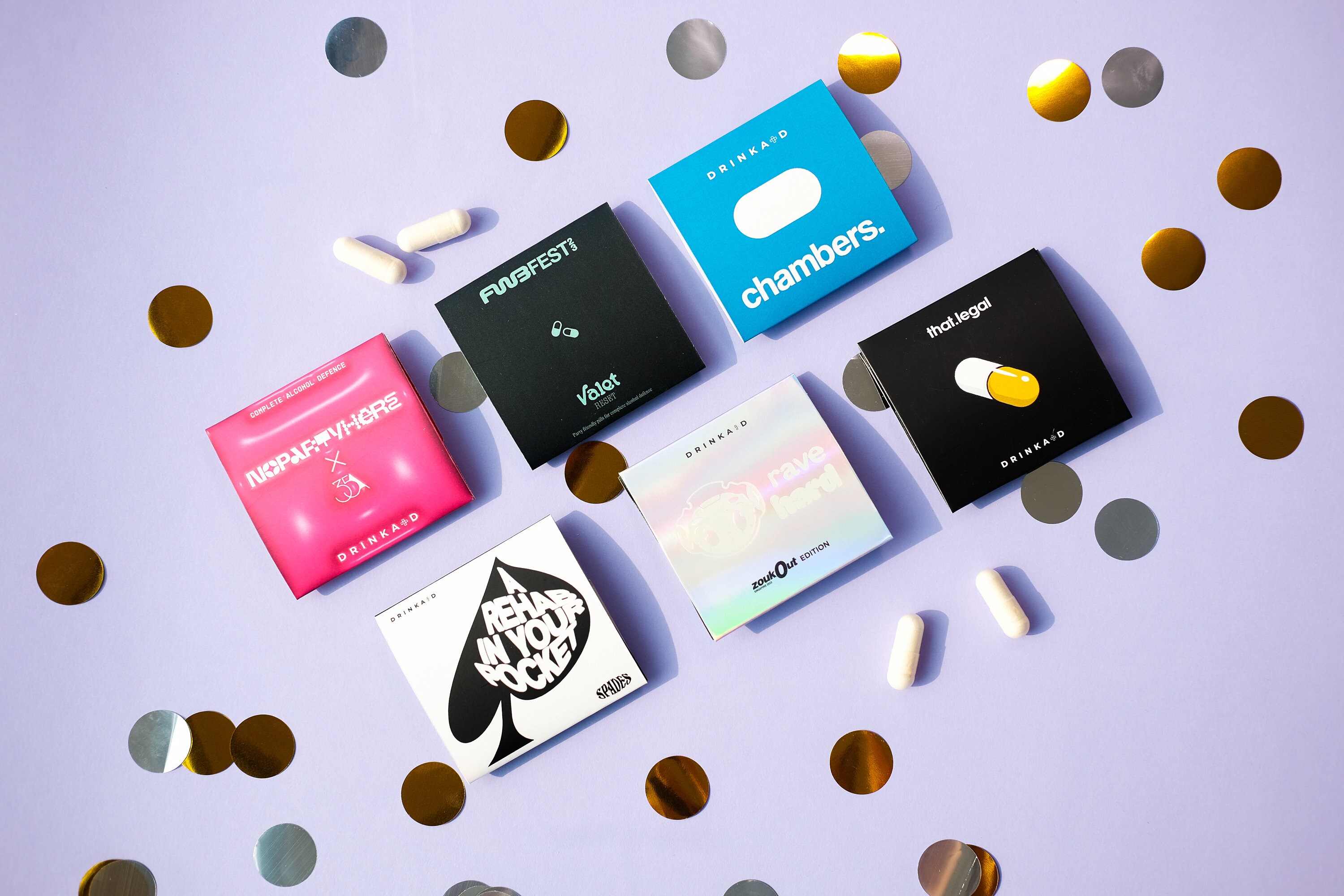 5x Drinkaid Wedding Favours. Anti-hangover Supplements (w/ Customizable ...