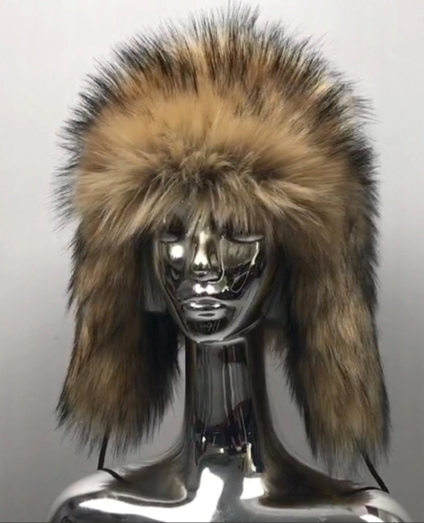 Amazing Faux Fur Statement Festival Trapper Hat - Etsy