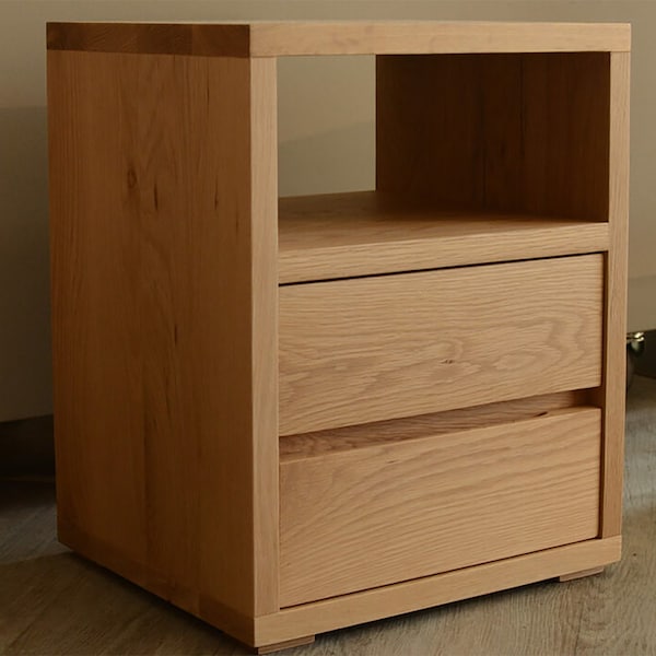 Oak Bedside Table - Etsy
