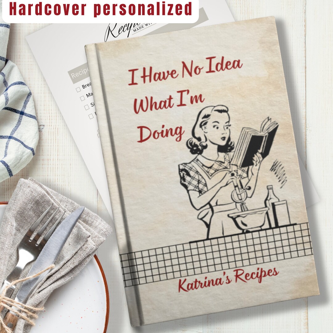 Recipe Book for Complete Idiot Funny Recipe Book Personalised Name ...