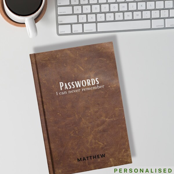 Passcode Keeper Book - Etsy