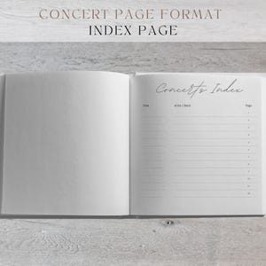 Concert Journal Personalized With Name Live Concert Diary Track Concert ...