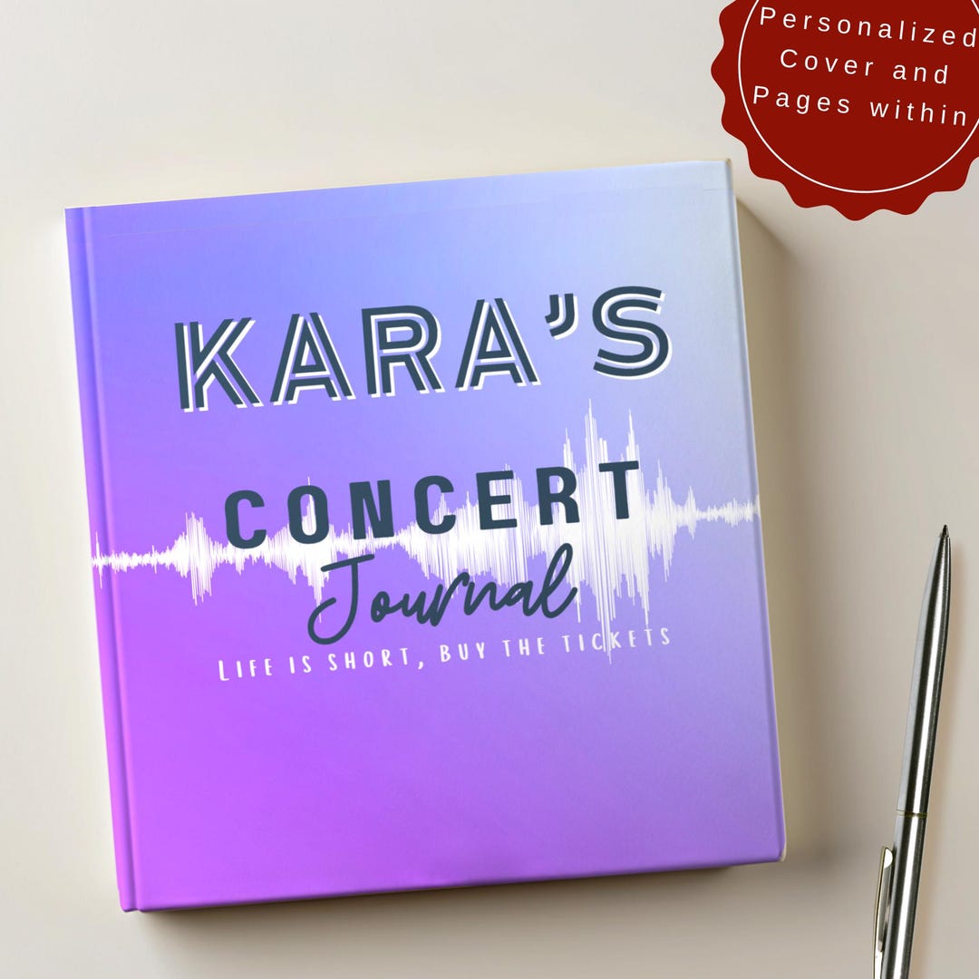 Concert Memories Guided Journal Kpop Concert Diary Custom Korean Army ...