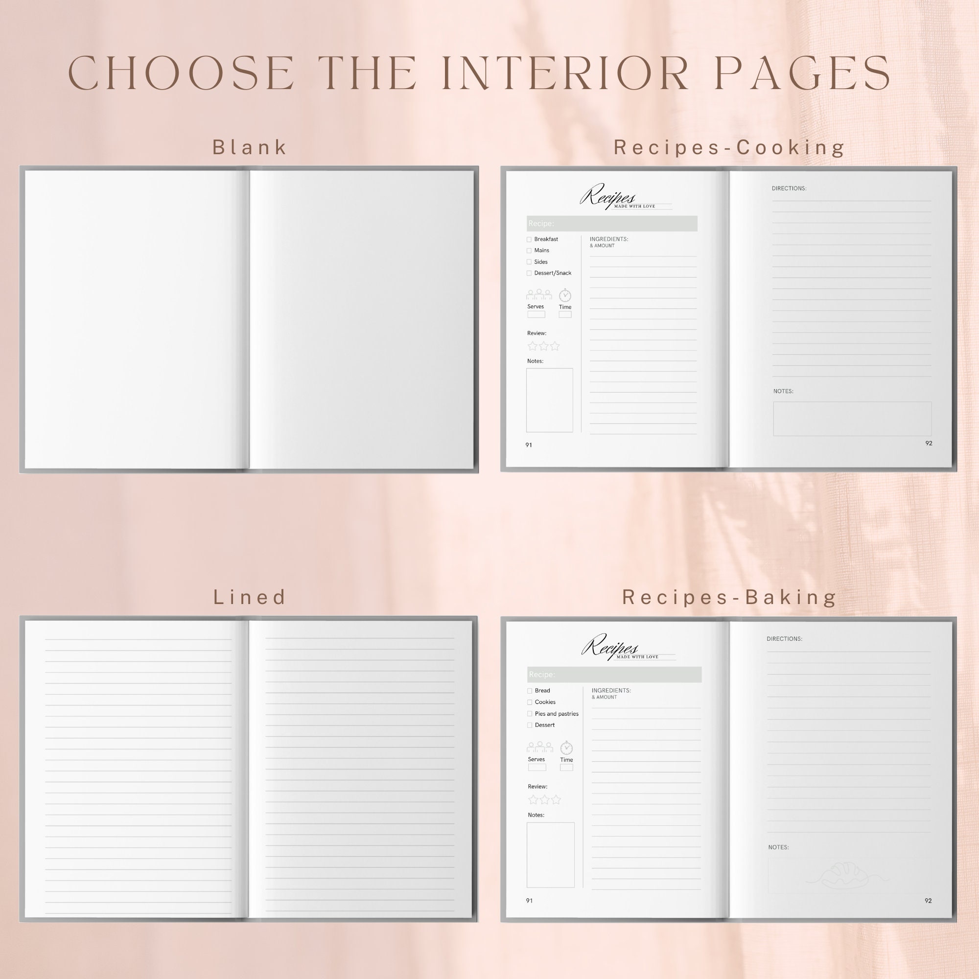 Bread Baking Recipe Book Customised Bake Journal Personalized for Baker ...