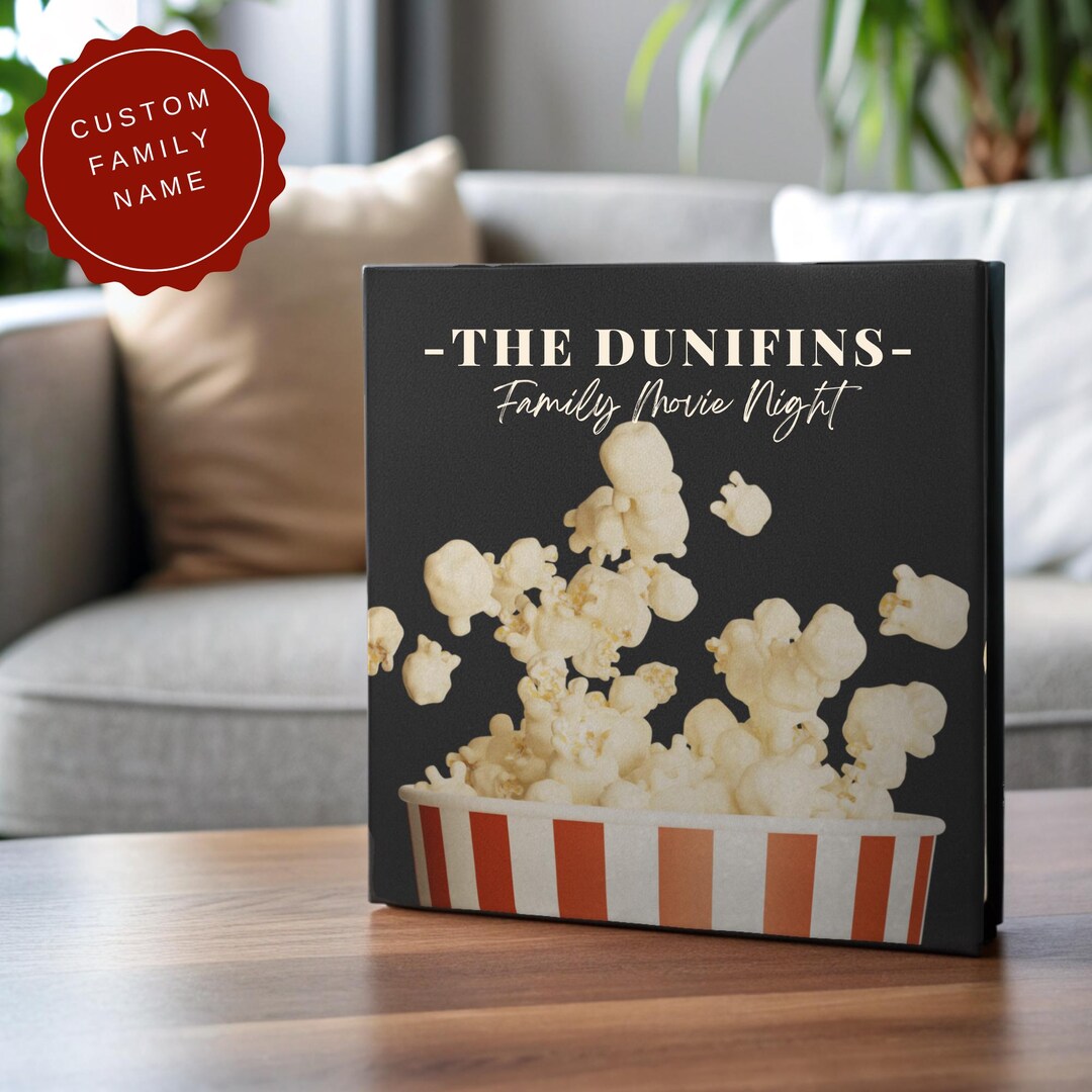Movie Journal Personalized Movie Tracker for Family or for Couples ...