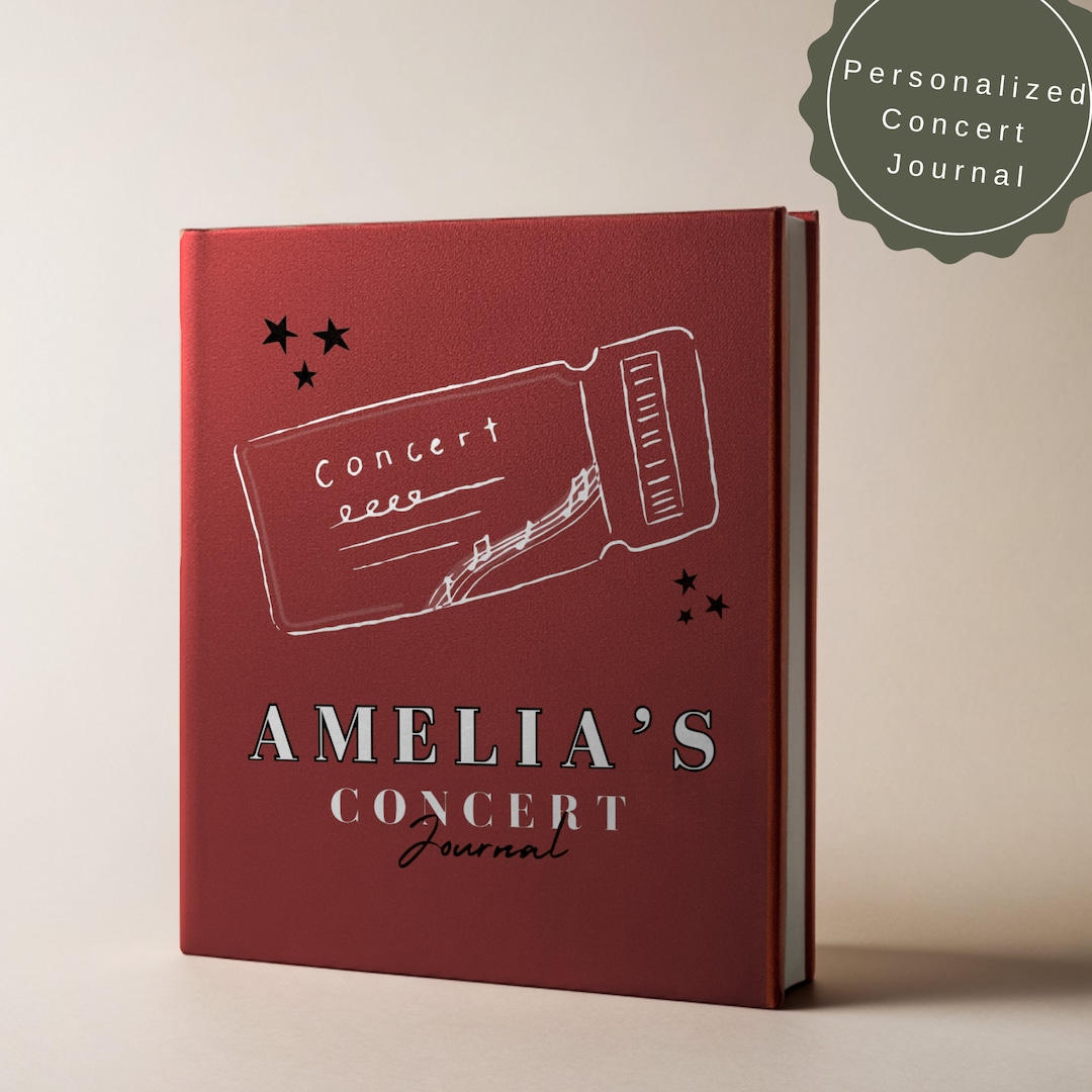 Concert Journal Personalized With Name Live Concert Diary Track Concert ...