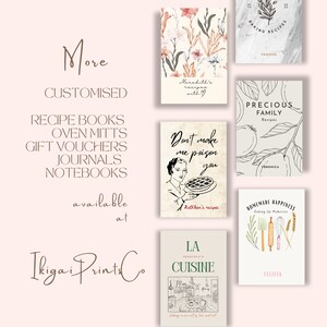 Bread Baking Recipe Book Customised Bake Journal Personalized for Baker ...