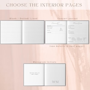 Concert Journal Personalized With Name Live Concert Diary Track Concert ...