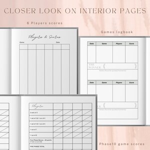 Custom Game Score Book for Game Night Scorekeeper Tracker Record ...