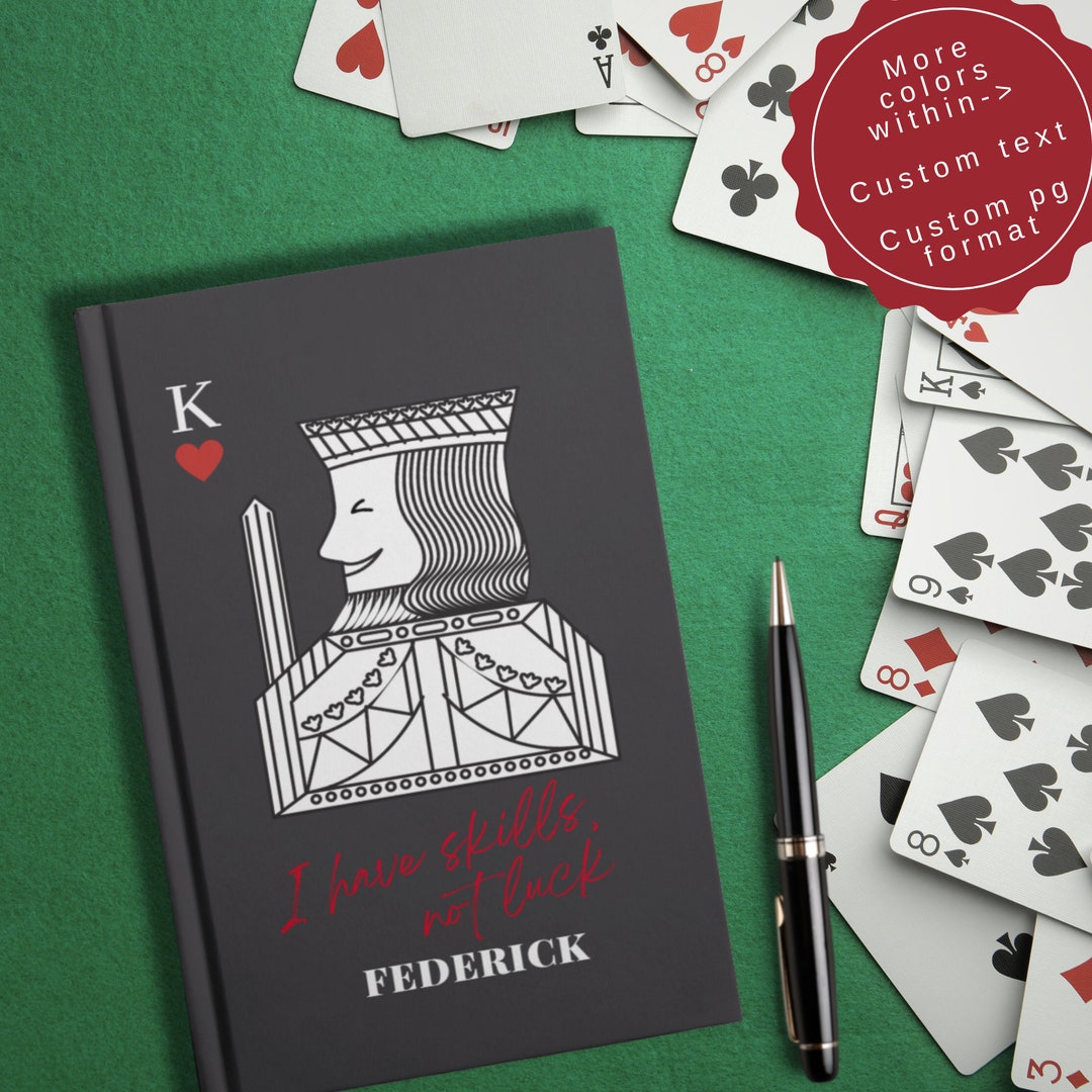 Poker Score Book Personalized for Card Game Nights King of Hearts ...