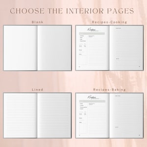 Cookbook Personalized Recipe Book Journal Customised With Name Gift for ...