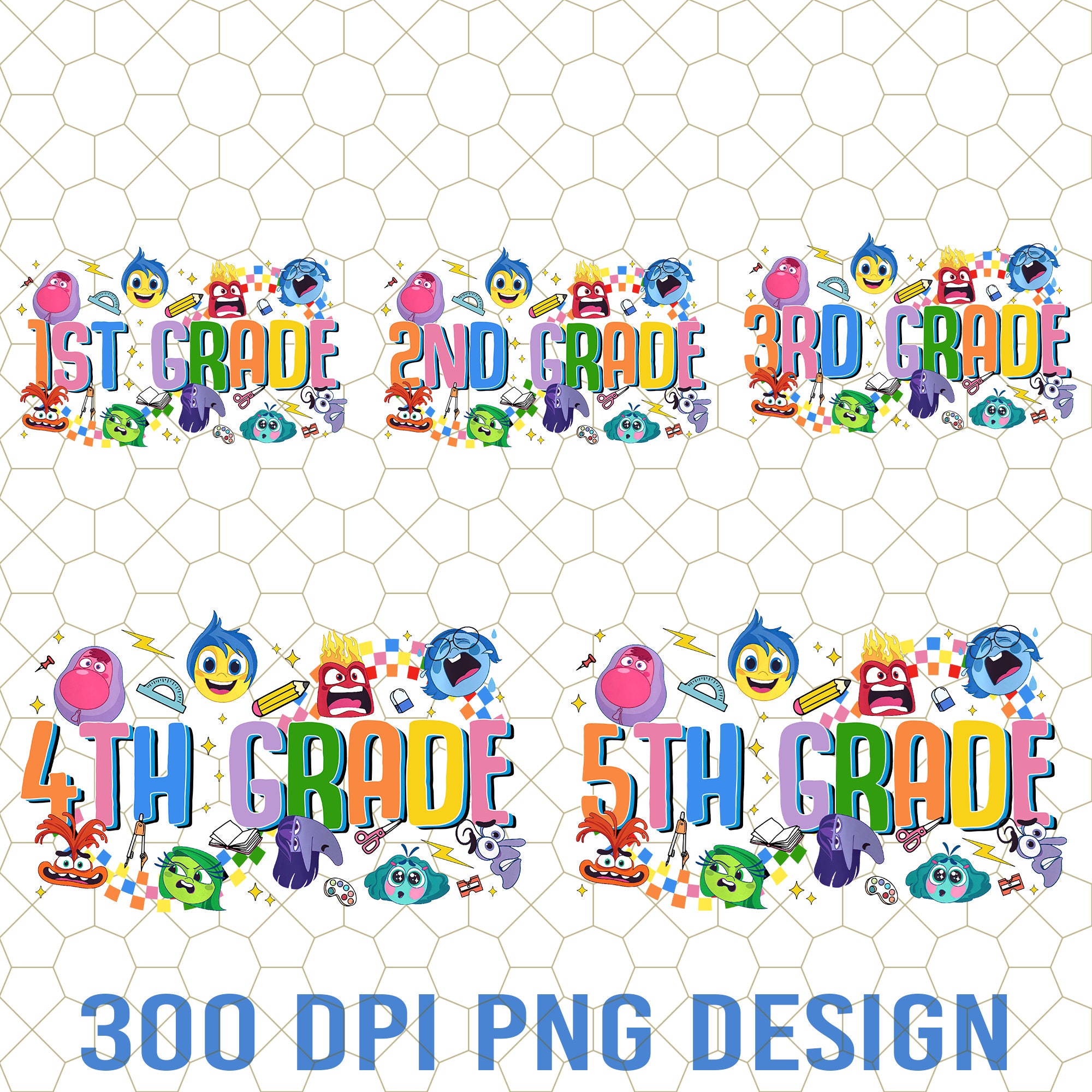 Bundle Inside Out Back to School Png, Bundle Back to School Png, Happy ...