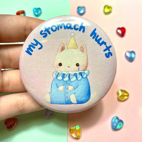 Tummy Ache Keychain - Etsy