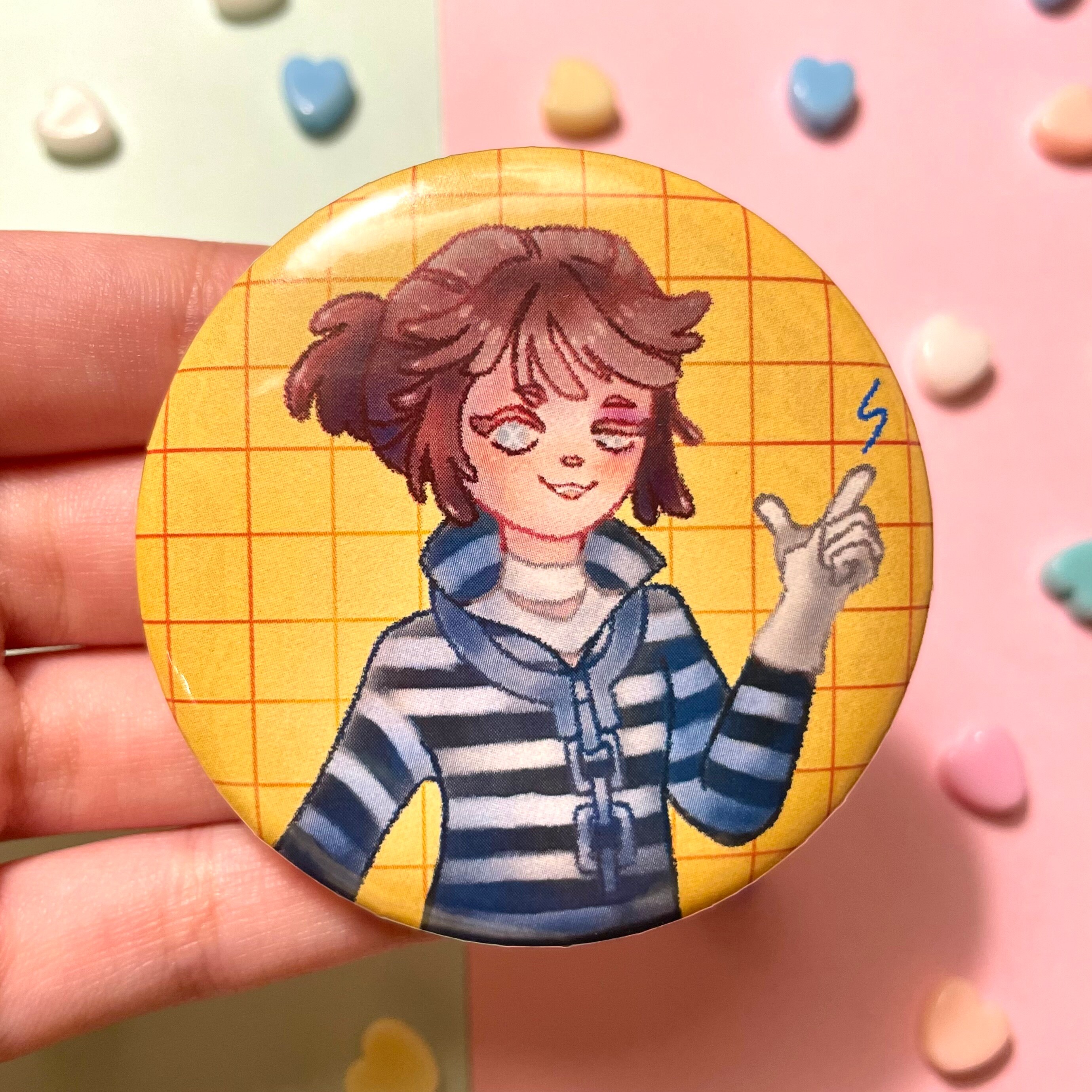 Identity V Buttons - IDV Male Survivor Pin Badges - Postman Prisoner ...