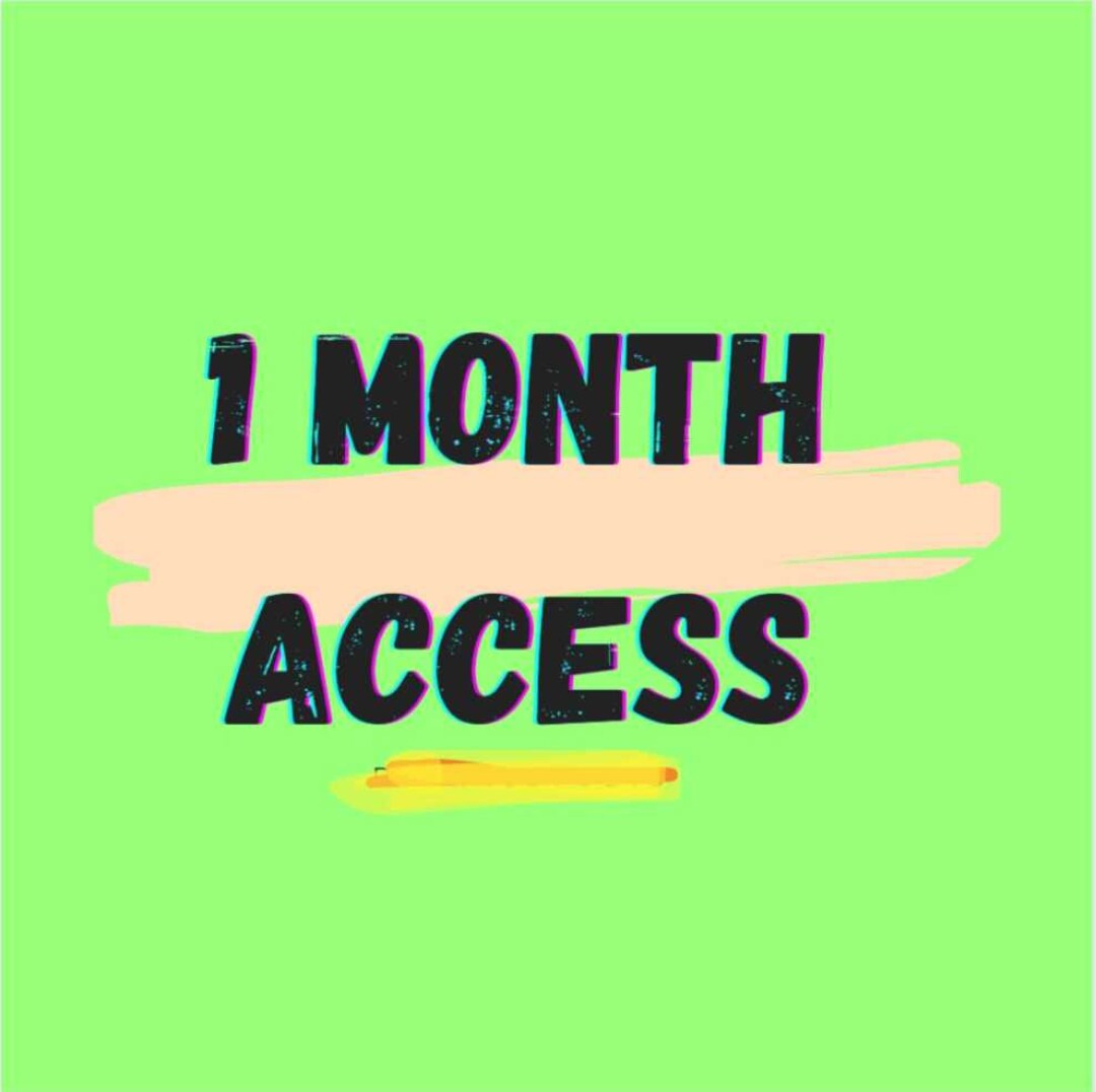 1 Month Unlimited Access - Etsy