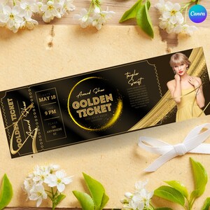 Event Ticket Template EDITABLE DIY Event Printable Surprise - Etsy