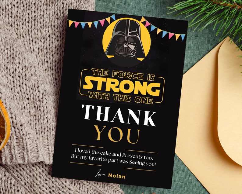 Printable Vader Themed Tags Darth Vader Birthday Tags Personalized Star ...