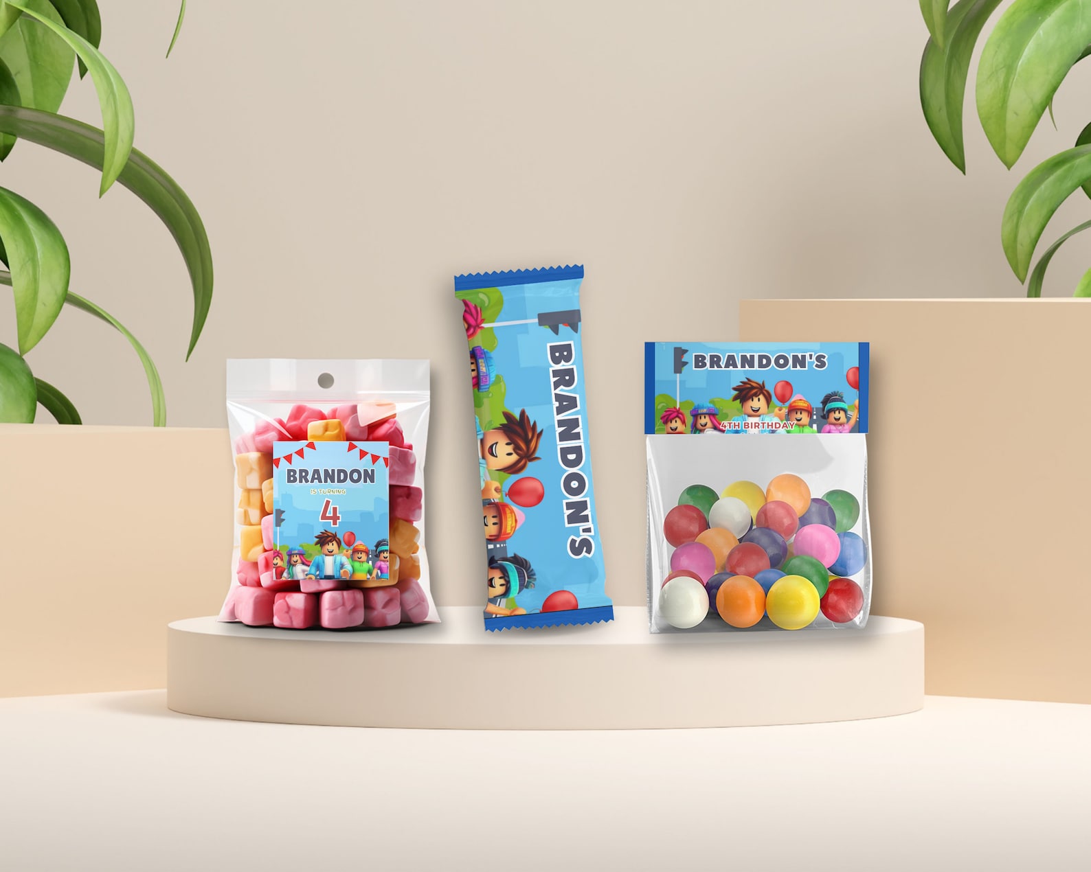 Roblox Chip Bags Label Roblox Kids Birthday Chip Bag, Editable Roblox ...