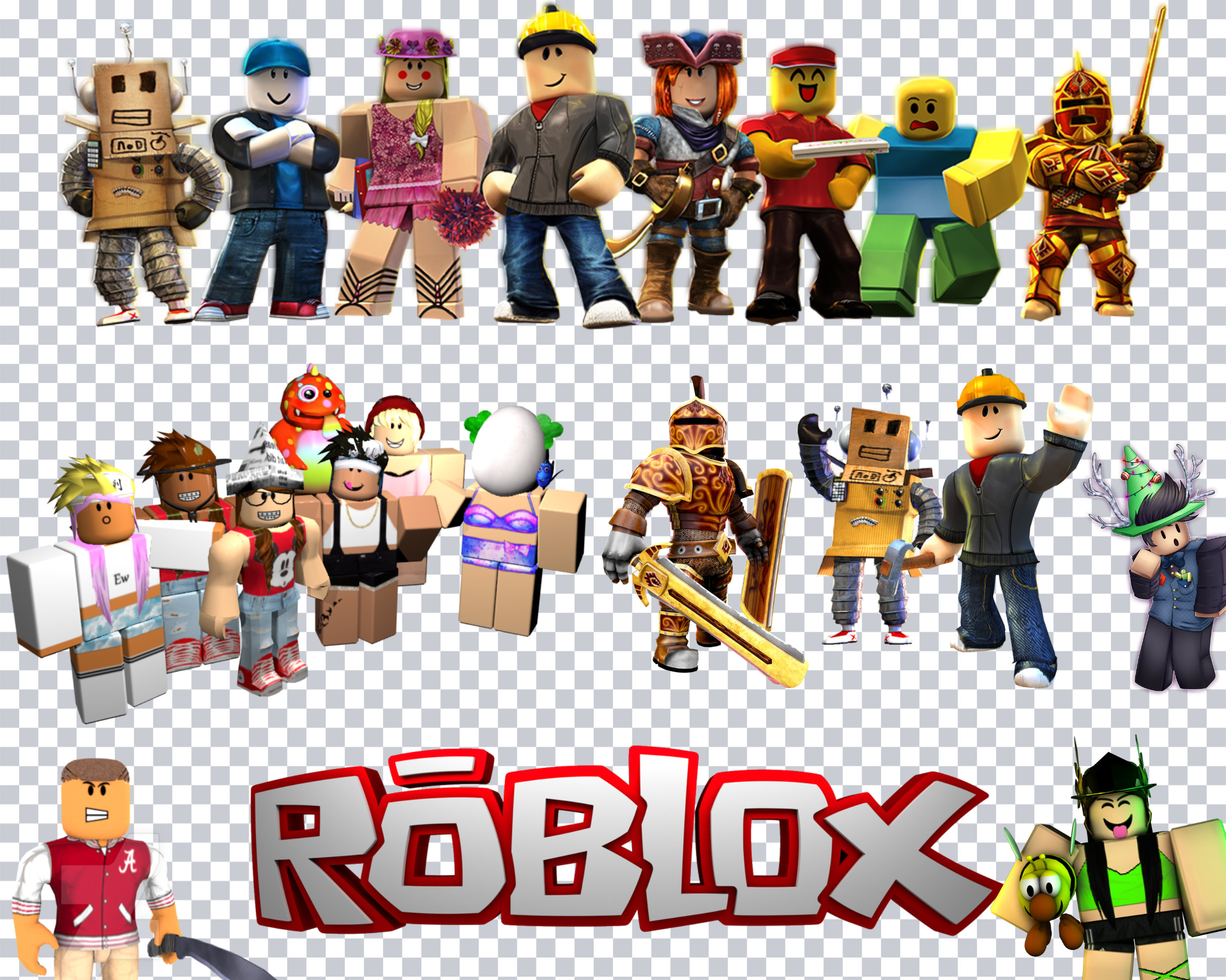 Roblox Personaje de juego de alta calidad Roblox Clipart Roblox 300dpi ...