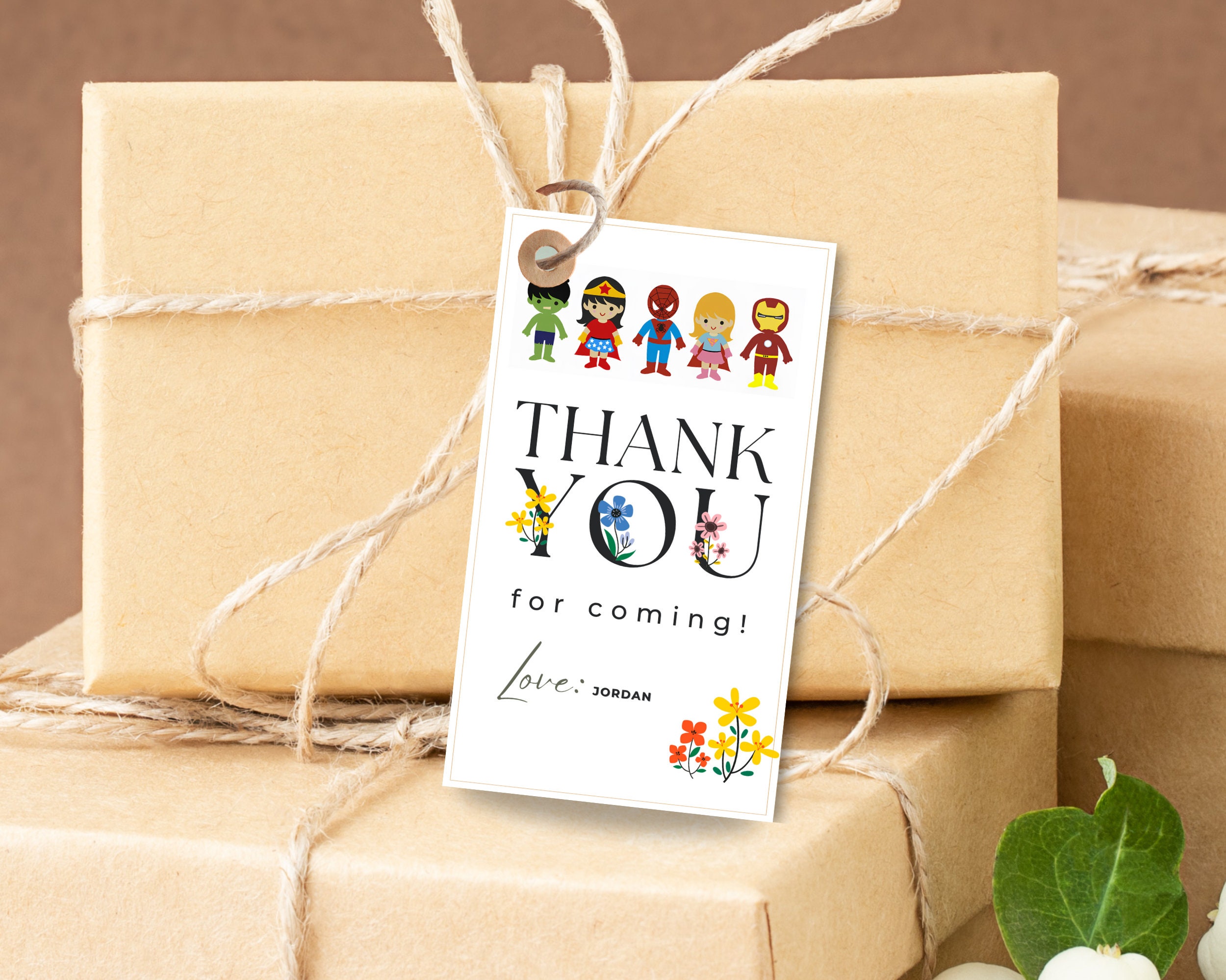 Superhero Birthday Thank You Cards Printable Superhero Thank You Cards ...