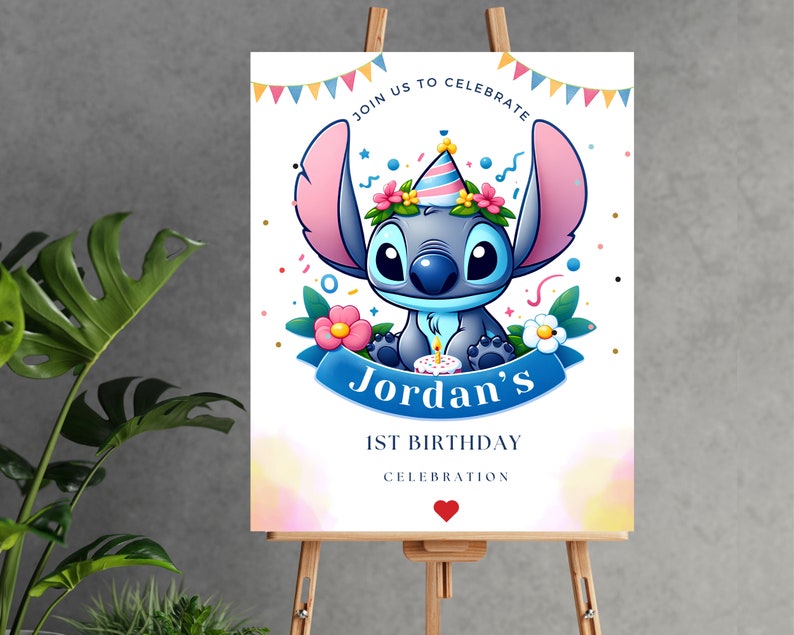 Lilo & Stitch Welcome Sign Lilo and Stitch Welcome Plaque Aloha Stitch ...