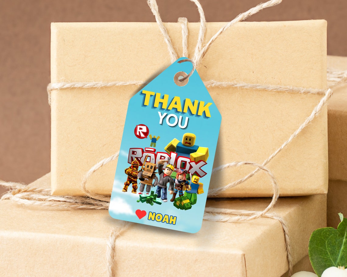 Roblox Thank You Cards Personalised Roblox Thankyou for Coming to My ...