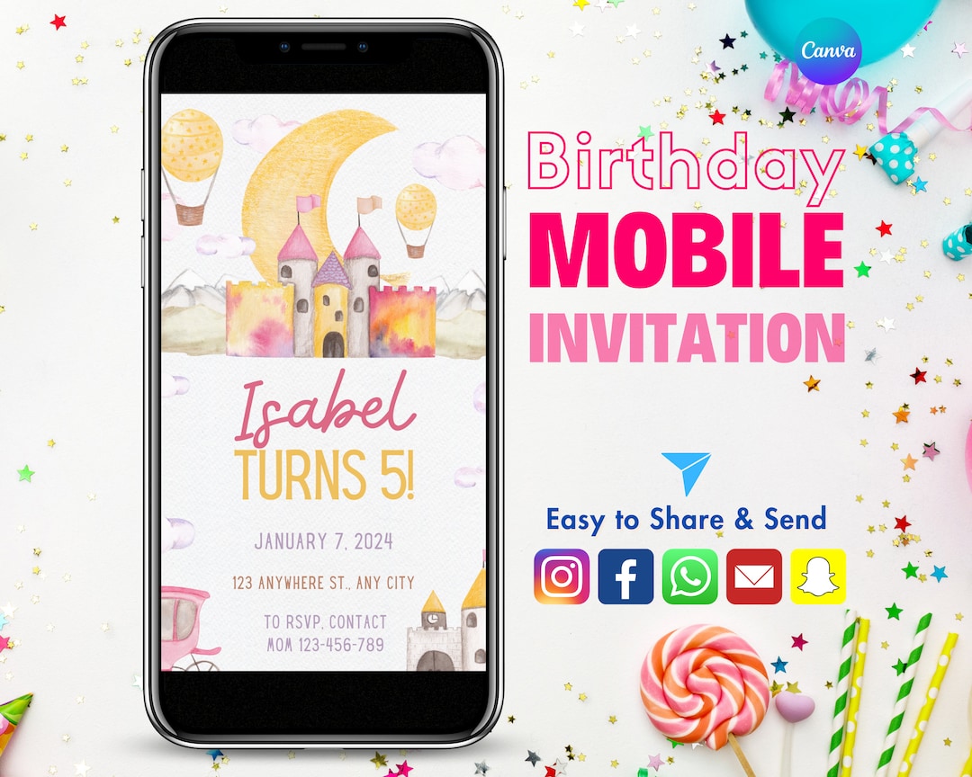 Editable Fairy Birthday Invitation Whimsical Enchanted Pixie Fairy ...