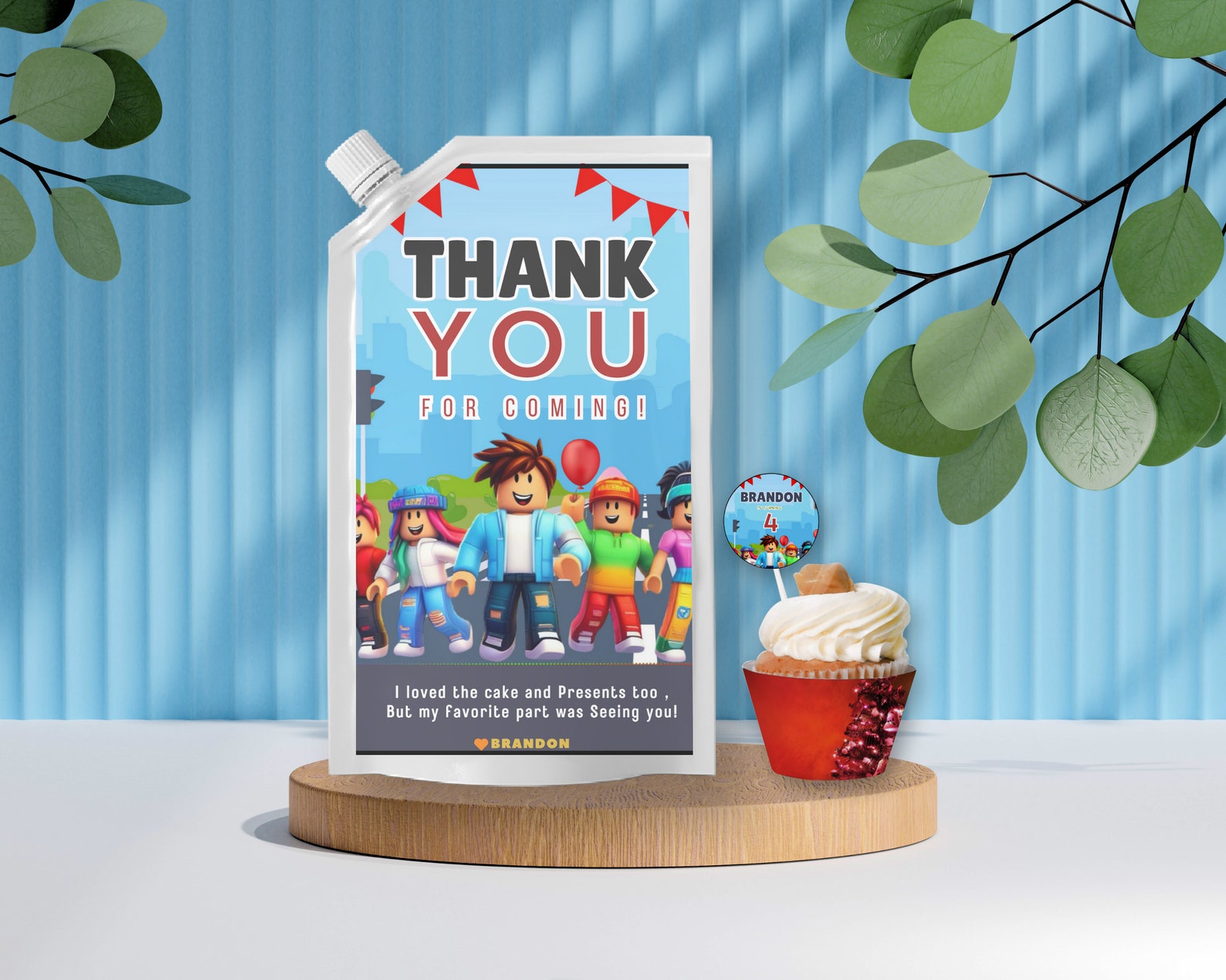 Roblox Chip Bags Label Roblox Kids Birthday Chip Bag, Editable Roblox ...